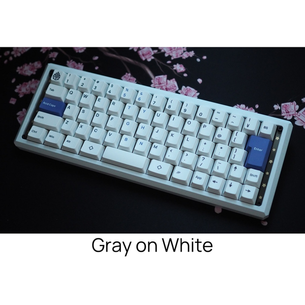 「Acid Caps ”Standard”」Gray on White｜Keeb-On!